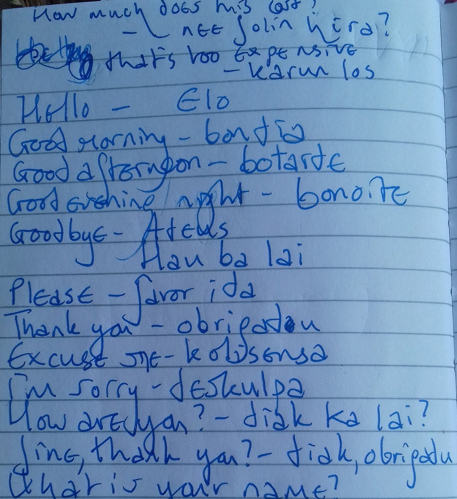 Language Primer: Tetun - Eye in the Middle